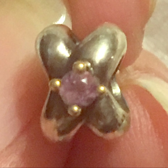 Pandora | Jewelry | Pandora Sterling Silver 4k Gold Amethyst Charm ...